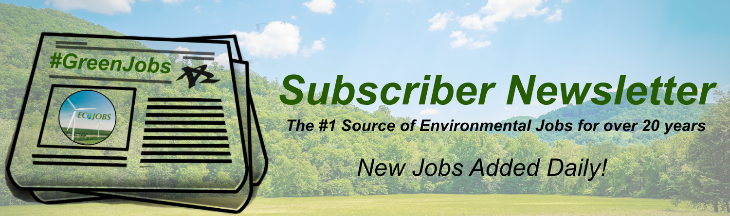 For Subscribers Only! - EcoJobs.com - Environmental Jobs & Conservation ...